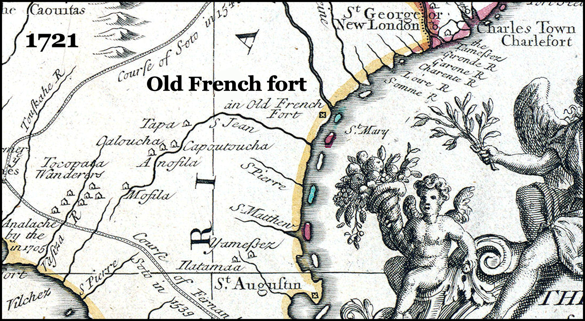 1794 map proves that Fort Caroline was located in present-day Georgia ...