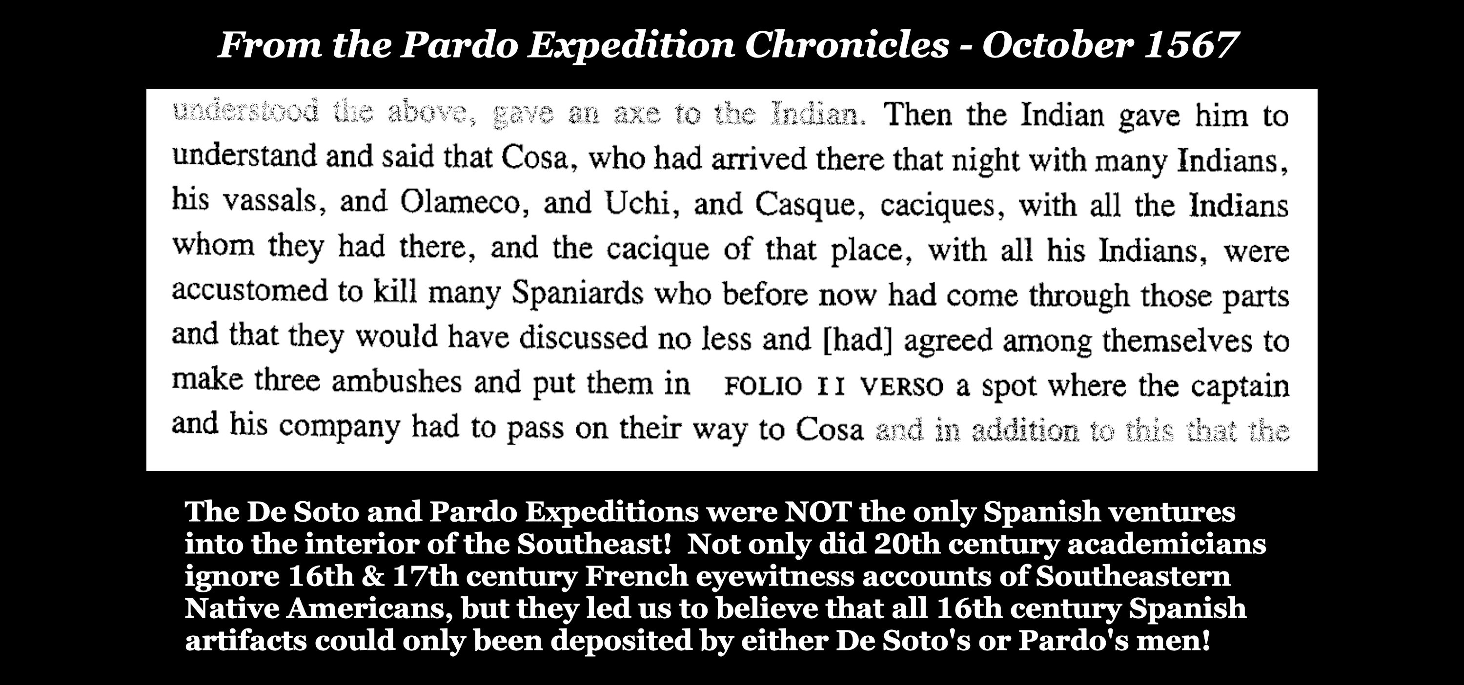 A Fresh Look at the De Soto and Pardo Chronicles – The Americas Revealed