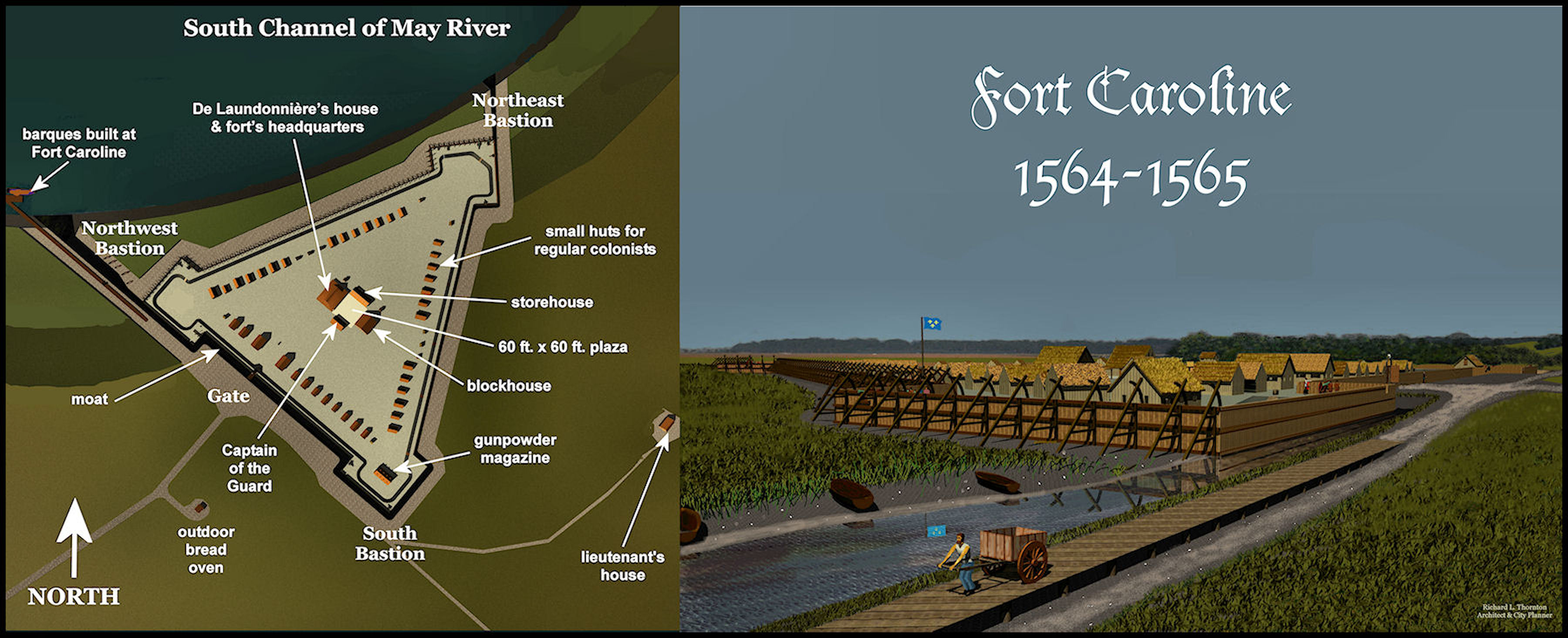1794 map proves that Fort Caroline was located in present-day Georgia ...
