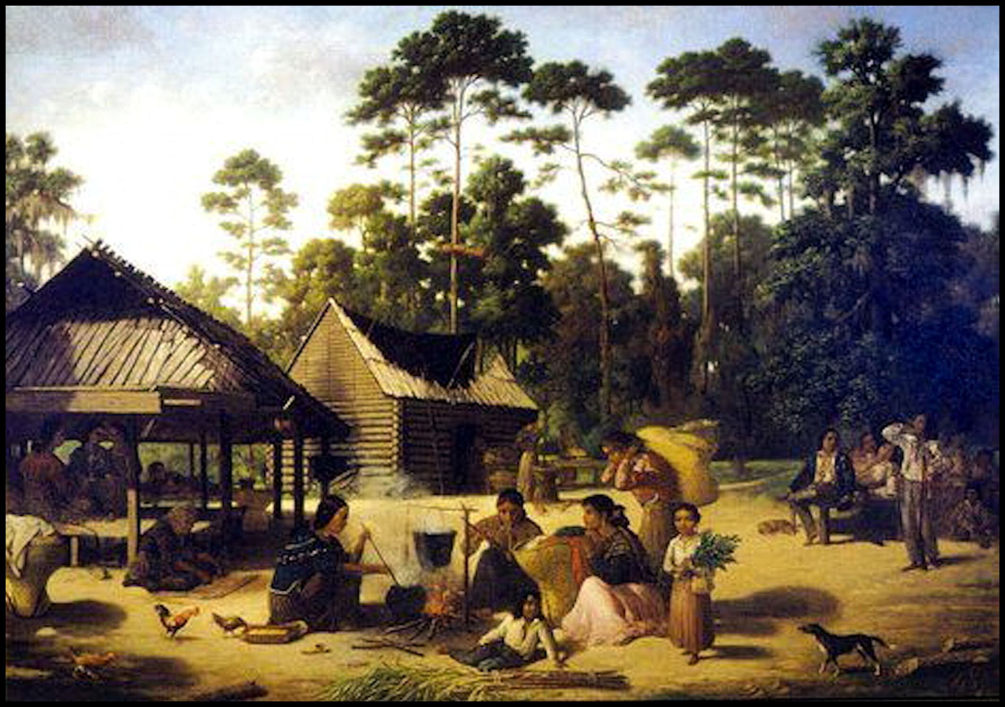 Southeastern Native American log houses . . . 1740-1840 – The Americas ...