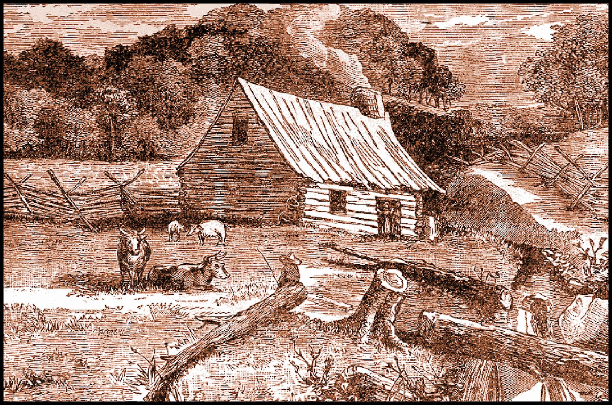 Southeastern Native American log houses . . . 1740-1840 – The Americas ...