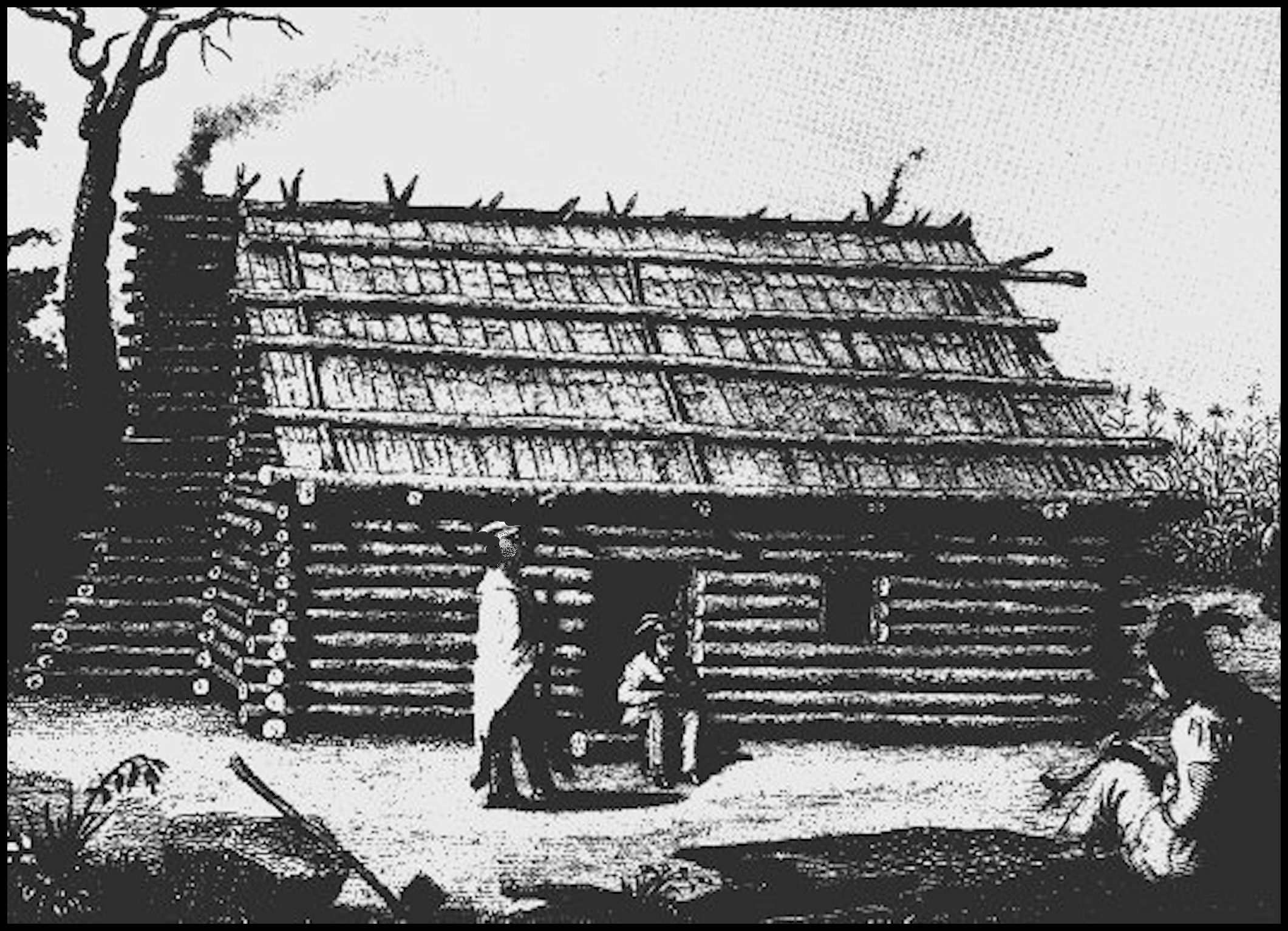 Southeastern Native American log houses . . . 1740-1840 – The Americas ...