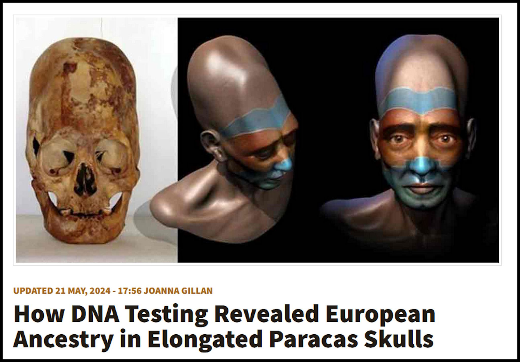 Several articles on the DNA and European origin of the Paracas ...