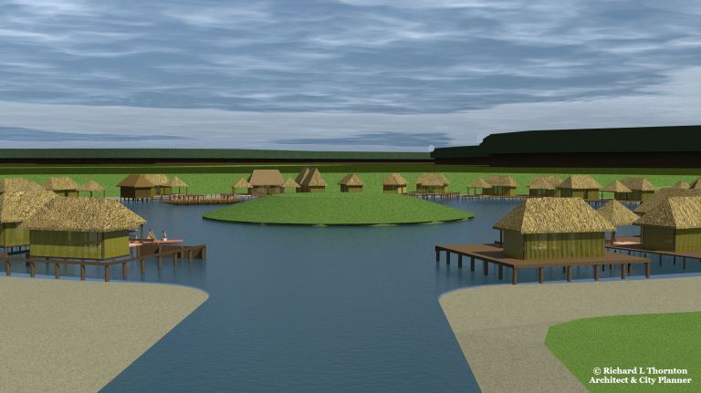 The Bilbo Mound and Village Site in ancient Savannah, Georgia, USA – c ...